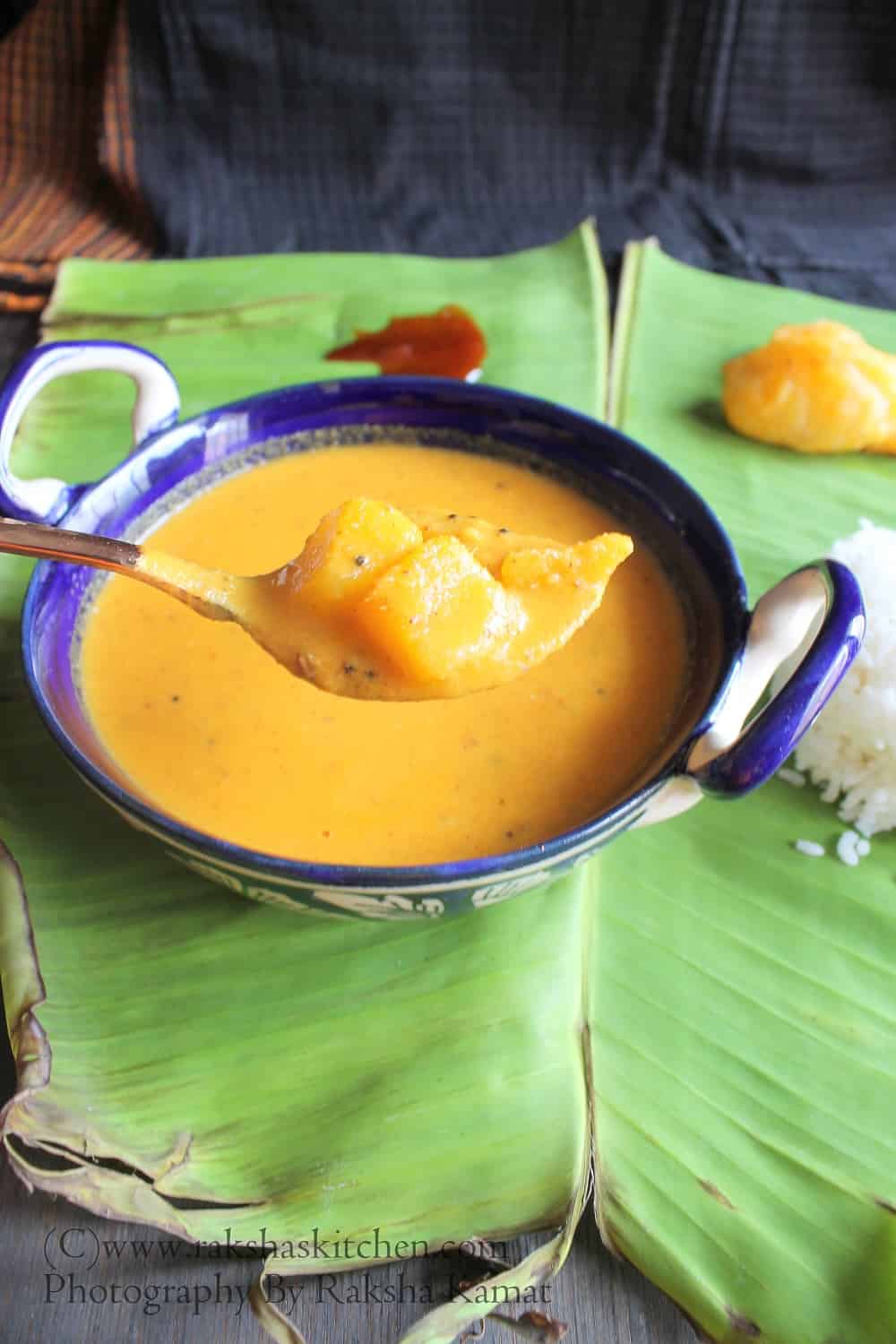 Amlechi Uddamethi / Goan Raw Mango Curry - Raksha's Kitchen