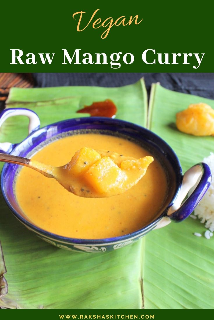 Amlechi Uddamethi / Goan Raw Mango Curry - Raksha's Kitchen