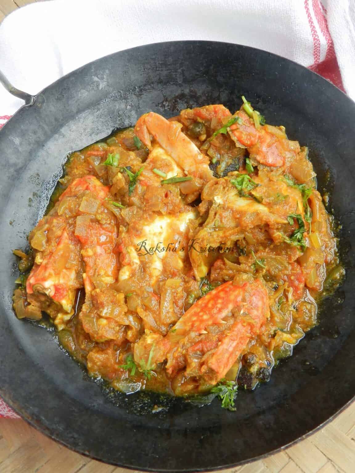 Easy Crab Curry - Raksha's Kitchen