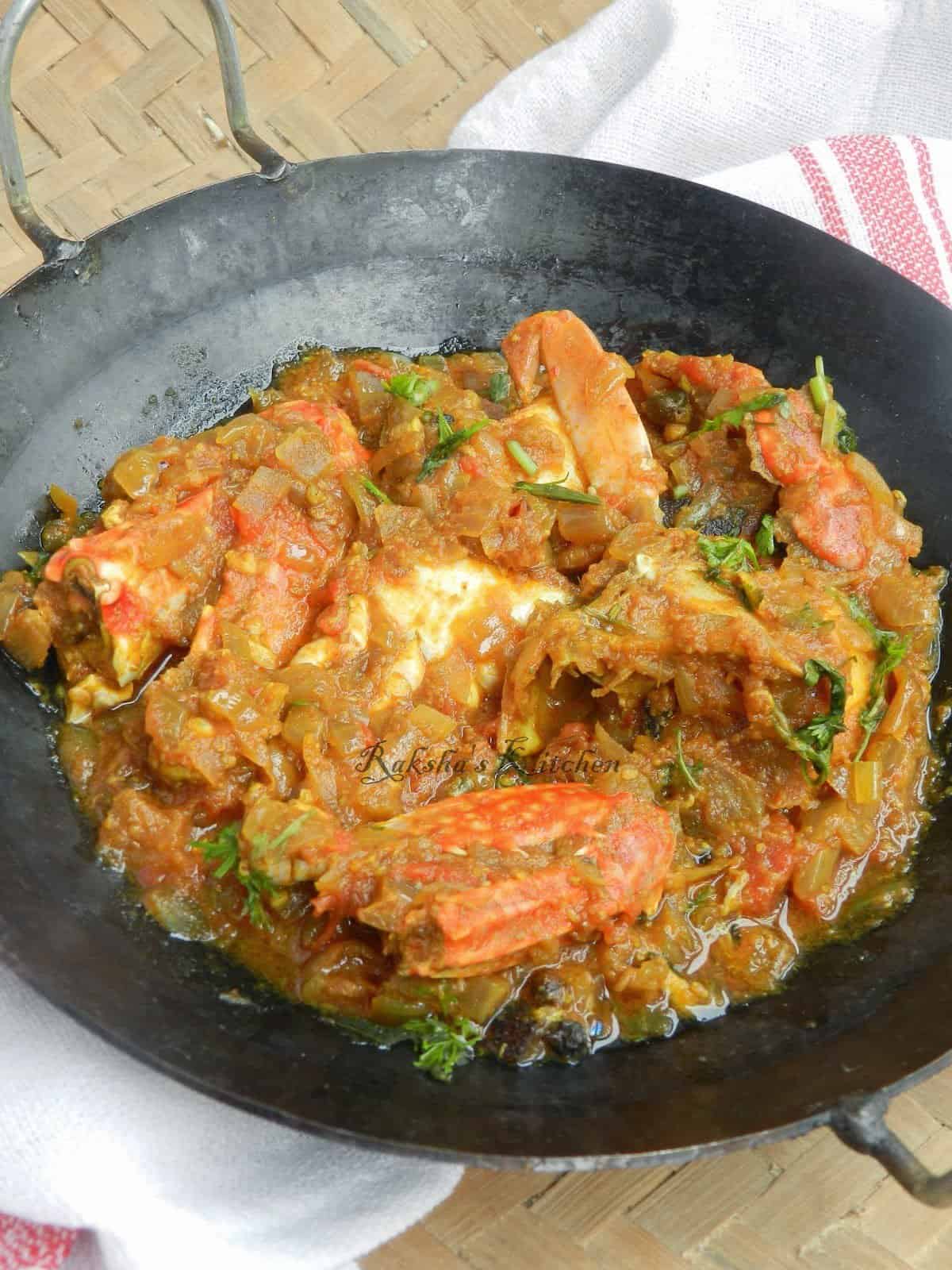 Easy Crab Curry - Raksha's Kitchen