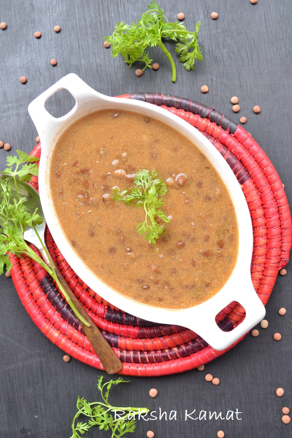 Masoor Tonak | Whole Brown Lentils Curry - Raksha's Kitchen