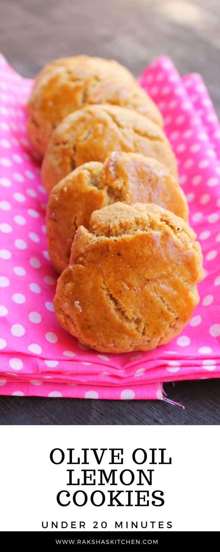 Olive Oil and Lemon Cookies - Raksha's Kitchen