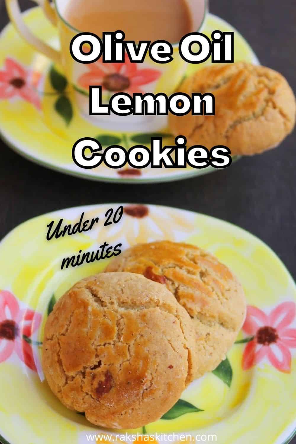 Olive Oil and Lemon Cookies - Raksha's Kitchen