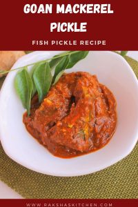 Mackerel Pickle | Mackerel Balchao - Raksha's Kitchen
