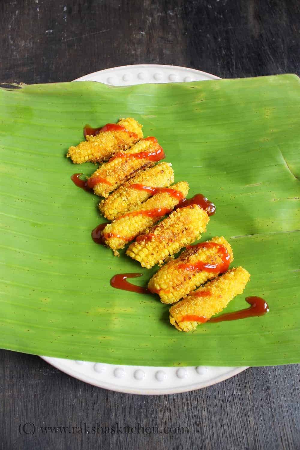 Rava Fried Baby Corn | Crispy Baby Corn Fry Recipe - Raksha's Kitchen