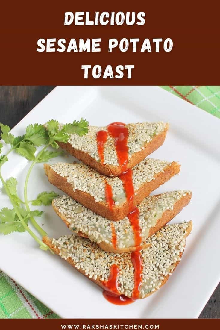 Sesame Potato Toast - Raksha's Kitchen