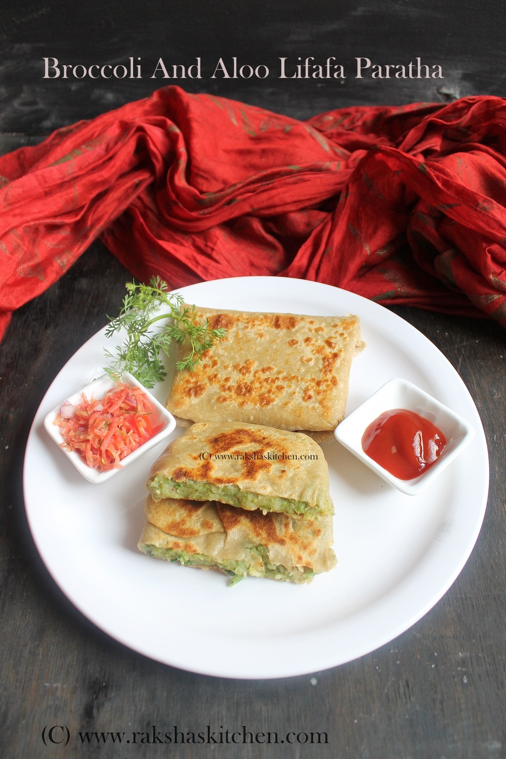 Broccoli And Aloo Lifafa Paratha - Raksha's Kitchen