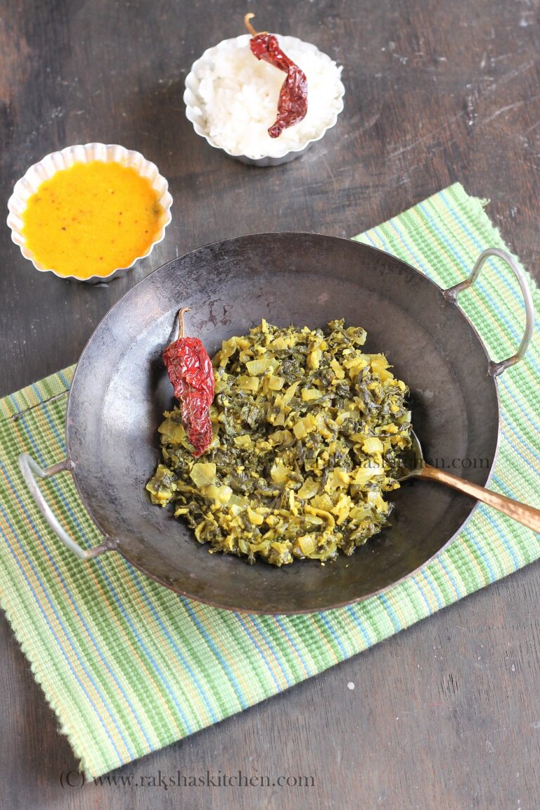 Malabar Spinach Stir Fry | Vaalchi Bhaji - Raksha's Kitchen