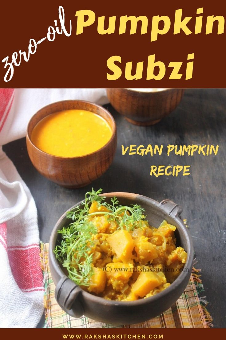 Goan Pumpkin Subzi | Dudyachi Bhaji - Raksha's Kitchen