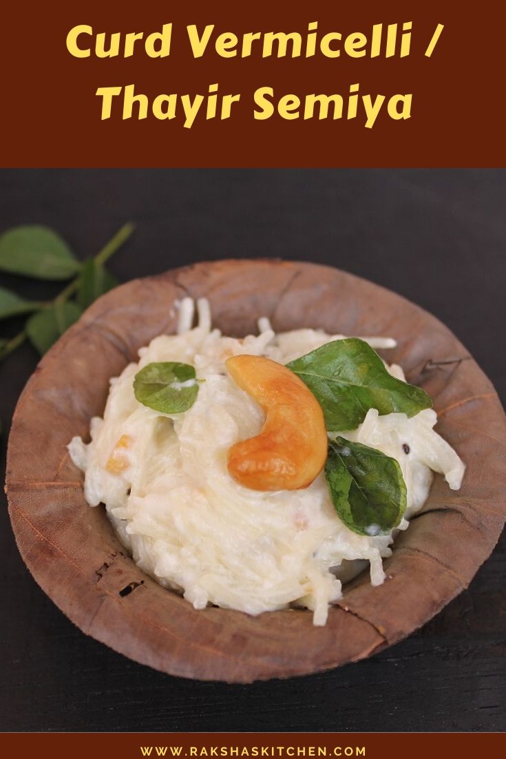 Thayir Semiya | Curd Vermicelli - Raksha's Kitchen