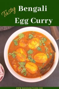 Bengali Egg Curry With Potato - Raksha's Kitchen