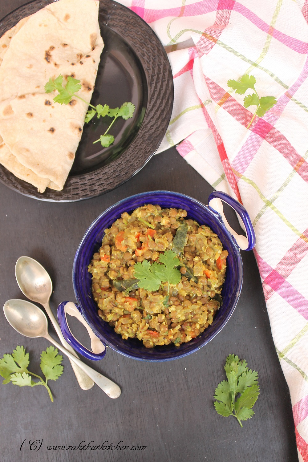 Goan Masoorchi Usali | Brown Lentil Stir Fry | Masoor Usal - Raksha's ...