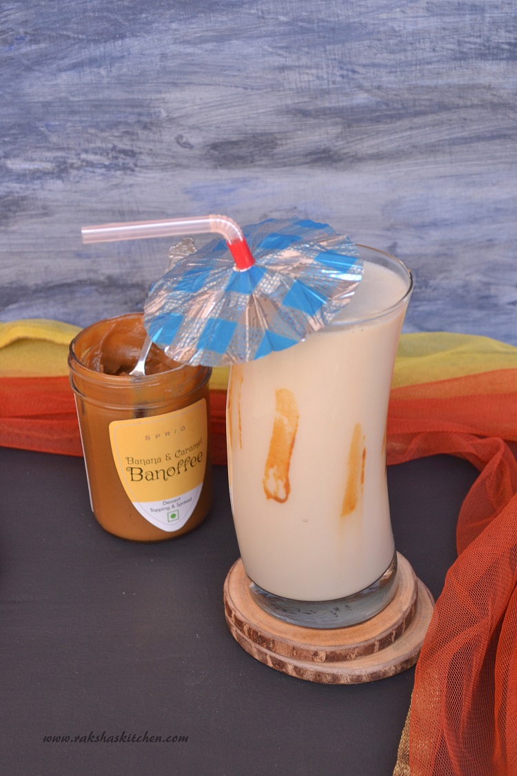 Banoffee Milkshake - Raksha's Kitchen