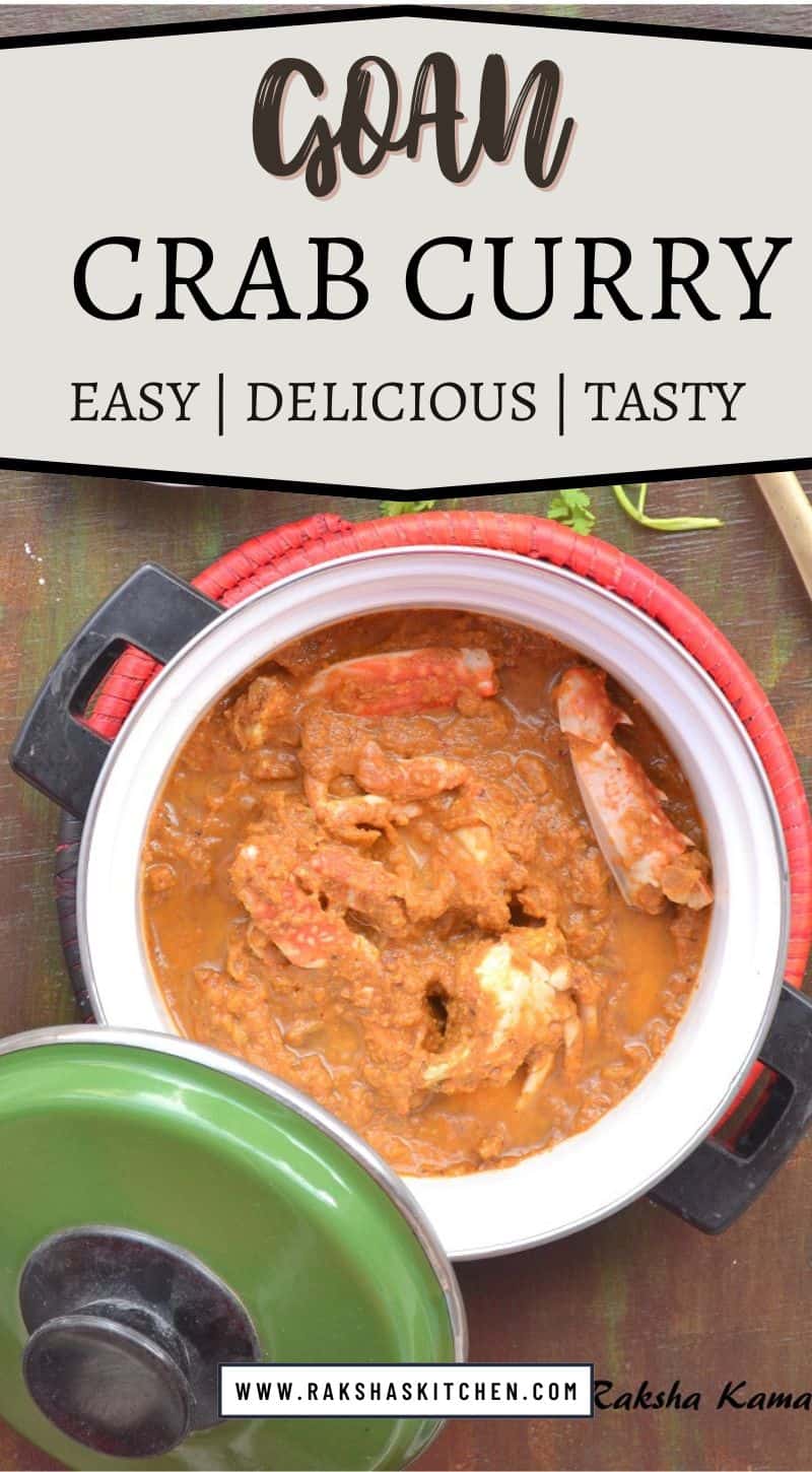 Goan Crab Curry / Kullyache Tonak - Raksha's Kitchen