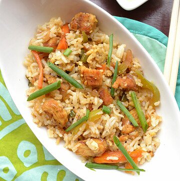 Chicken Fried Rice - Restaurant Style - Raksha's Kitchen