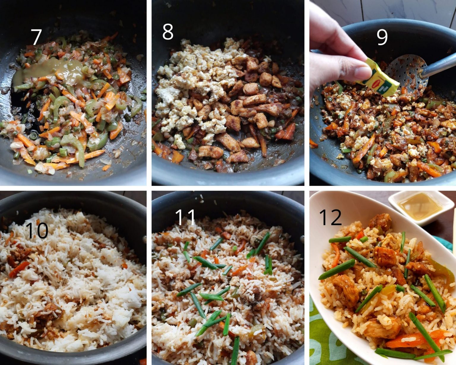 Chicken Fried Rice - Restaurant Style - Raksha's Kitchen