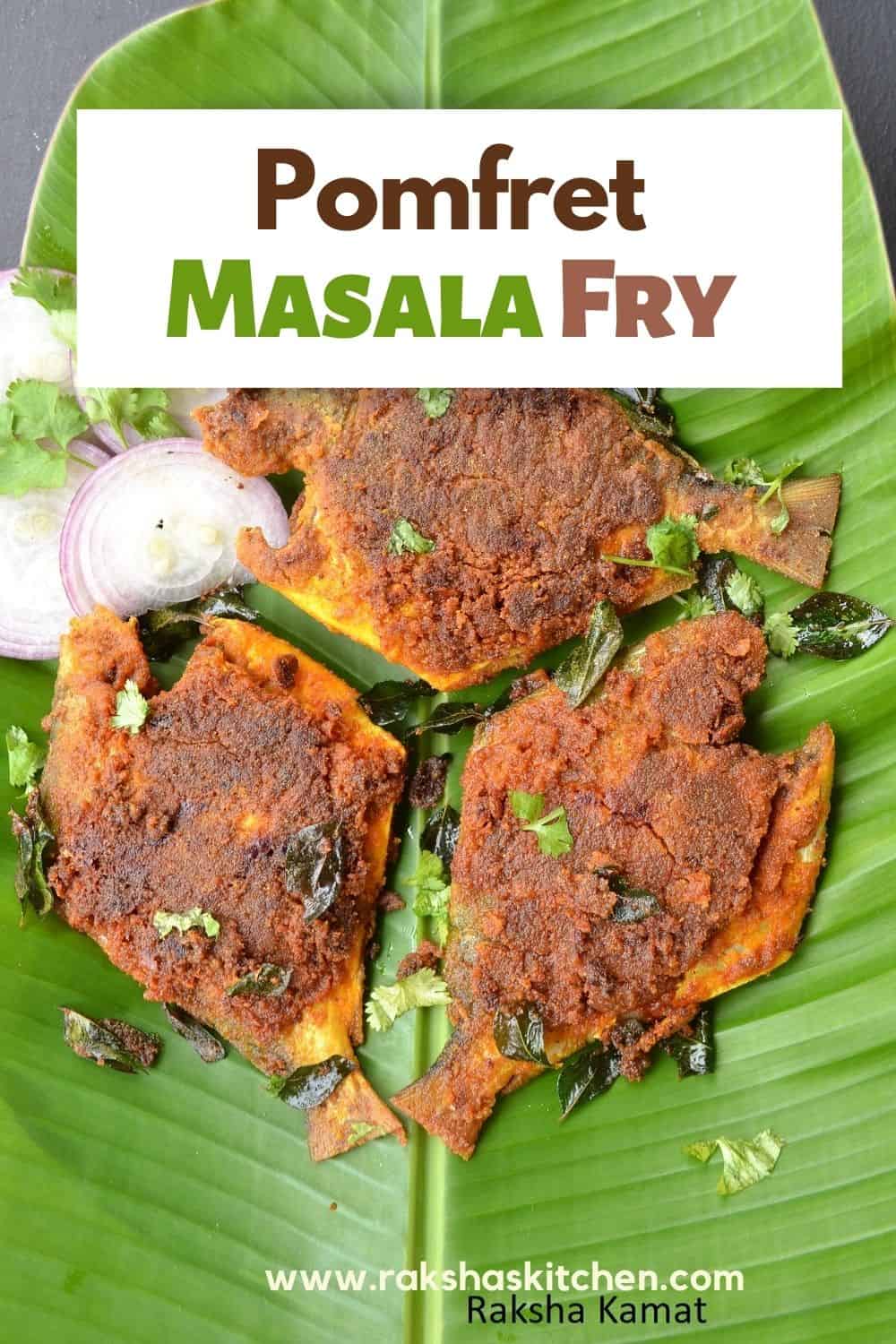 Pomfret Masala Fry + Video - Raksha's Kitchen