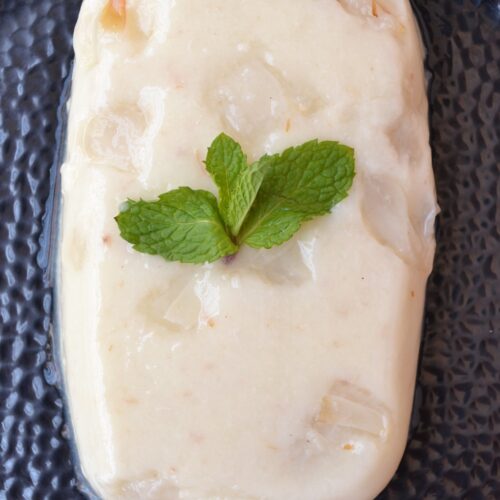 Lychee Pudding + Video - Raksha's Kitchen