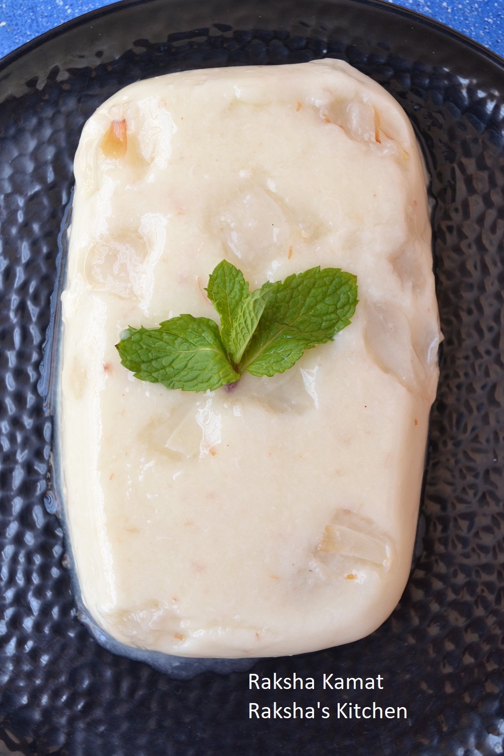 Lychee Pudding + Video - Raksha's Kitchen