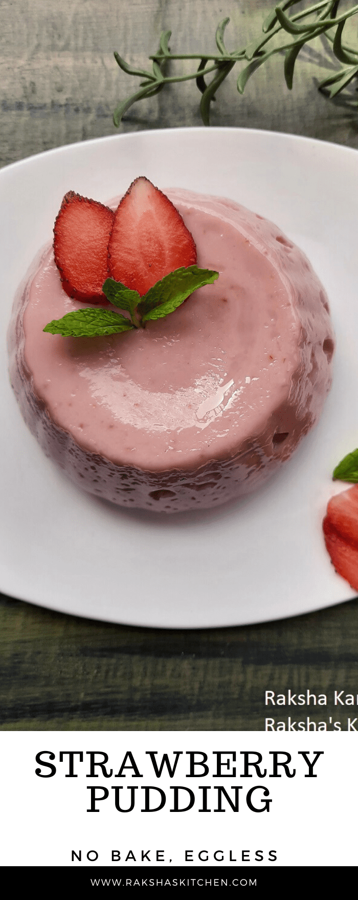 Strawberry Pudding - Raksha's Kitchen