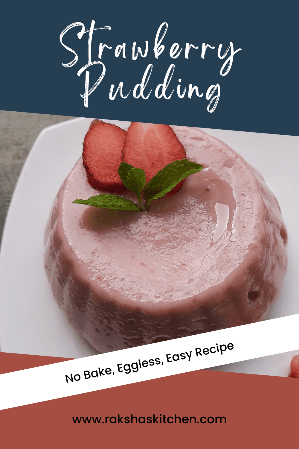 Strawberry Pudding - Raksha's Kitchen