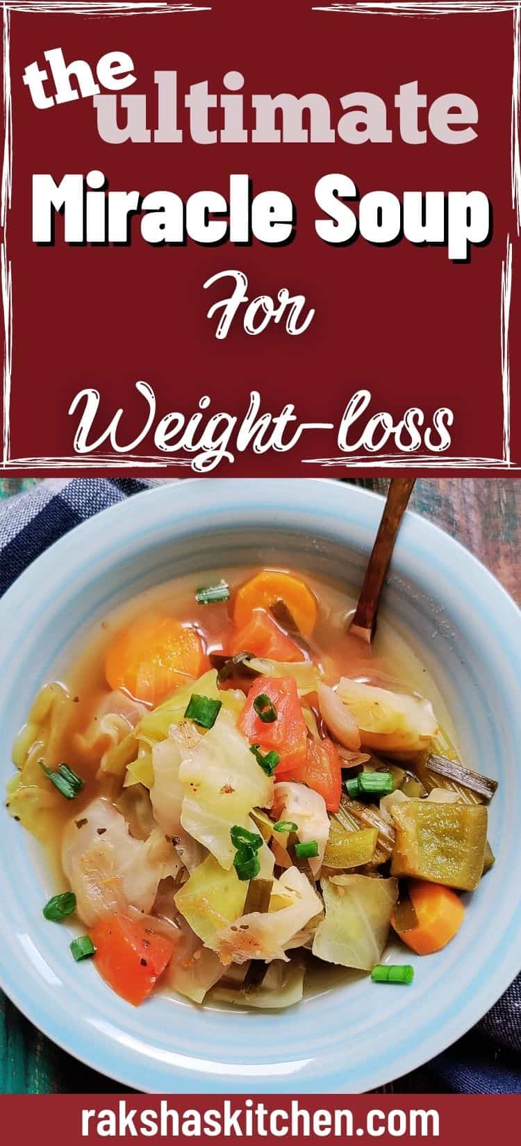 Detox Cabbage Soup For Weight-Loss - Raksha's Kitchen