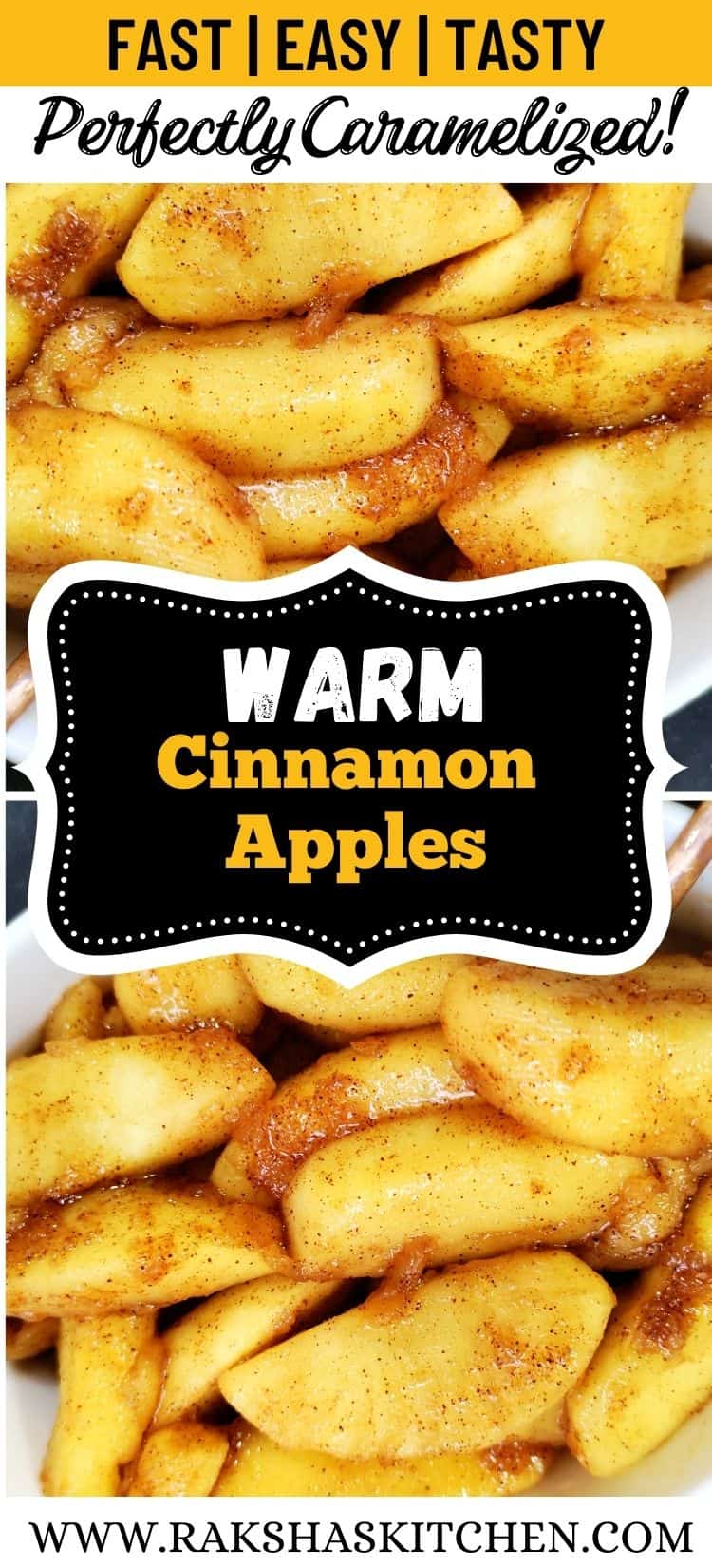 Warm Cinnamon Apples - Raksha's Kitchen